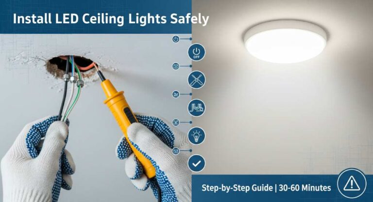 How to Install LED Ceiling Lights? Step-by-Step Guide 2025